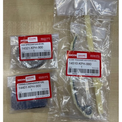 HONDA WAVE125 TIMING CHAIN KIT SET (TIMING CHAIN / TENSIONER GUIDE SET ...