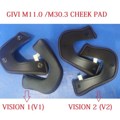 GIVI M30.3 &M11.0 / M30.2 CHEEK PAD HELMET CHEEK PADDING | GT Speed ...