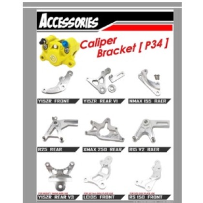 CALIPER BRACKET P34 MODEL LC135 NMAX R25 RS150 Y125 Y15 VF3I | GT Speed ...
