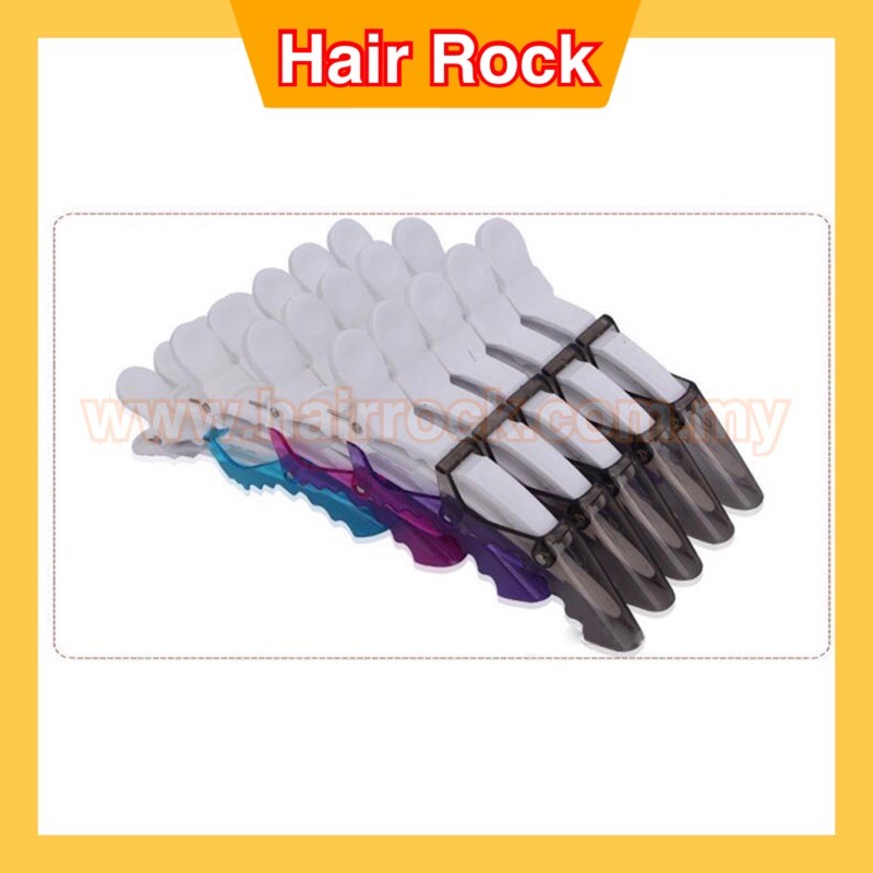 Japan Dragon Crocodile Sectioning Hair Clips 30pcs/Box