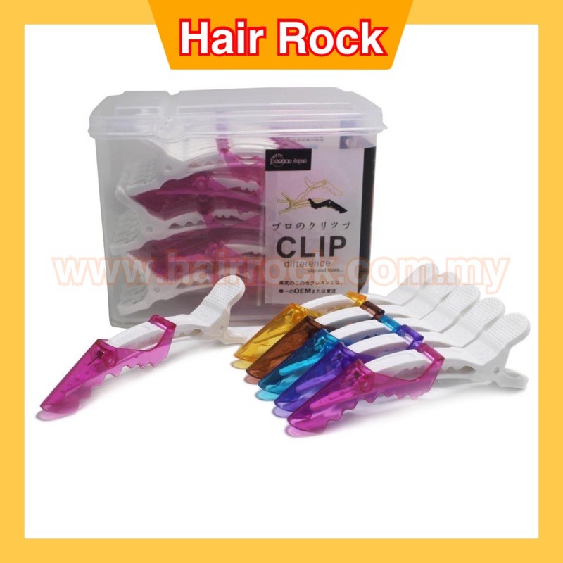 Japan Dragon Crocodile Sectioning Hair Clips 30pcs/Box
