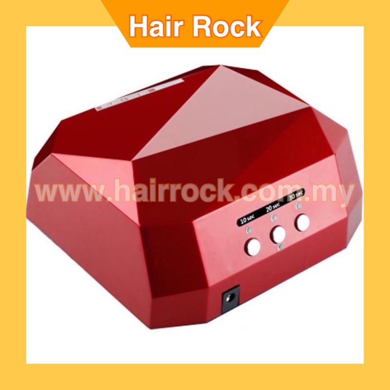 36W UV Lamp LED + CCFL Curing Diamond Shaped Nail Lamp for UV Gel
