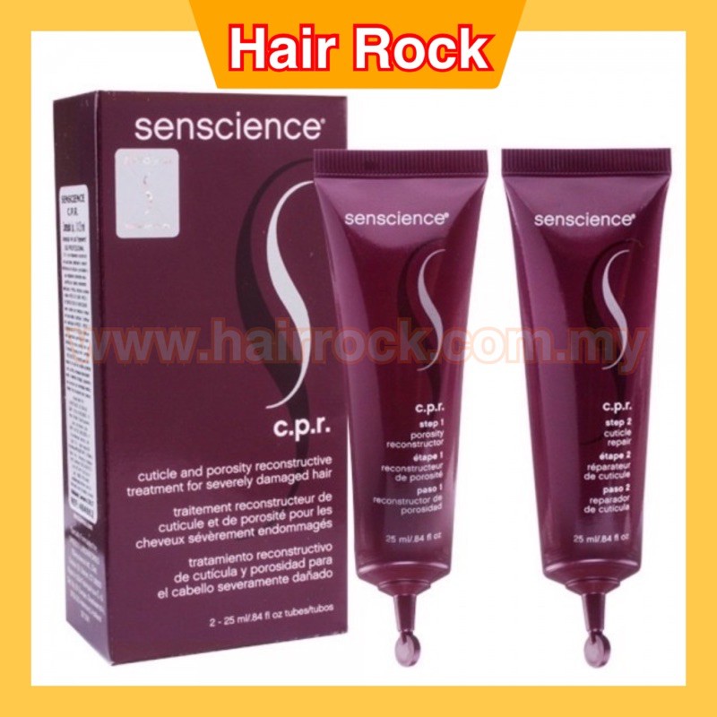 Senscience CPR Cuticle Porosity Reconstructor 2 X 25ml tube hair ampoule