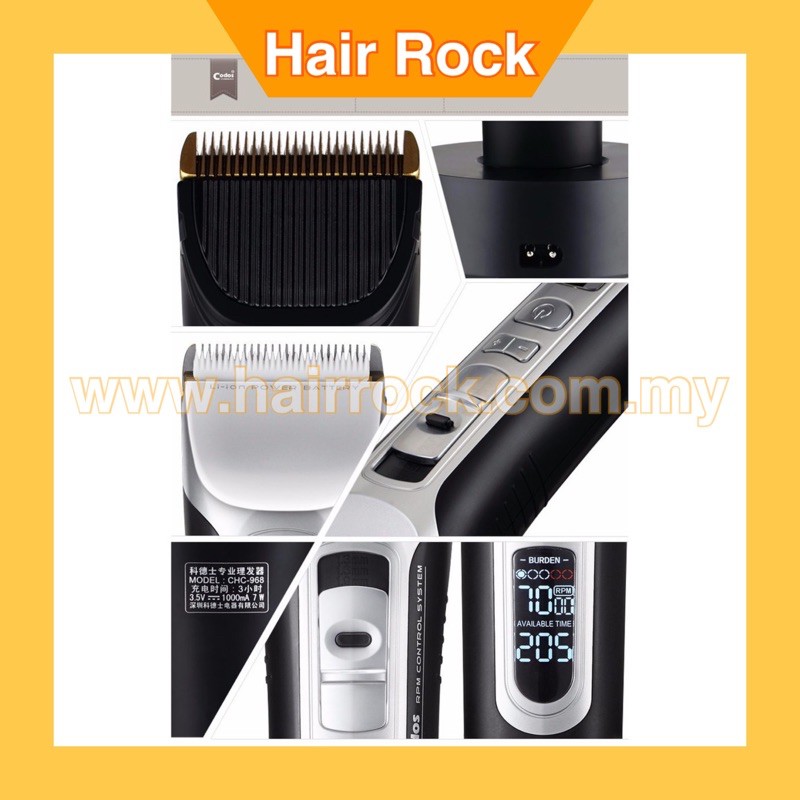 Codos CHC-968 Professional LCD Display Hair Clipper
