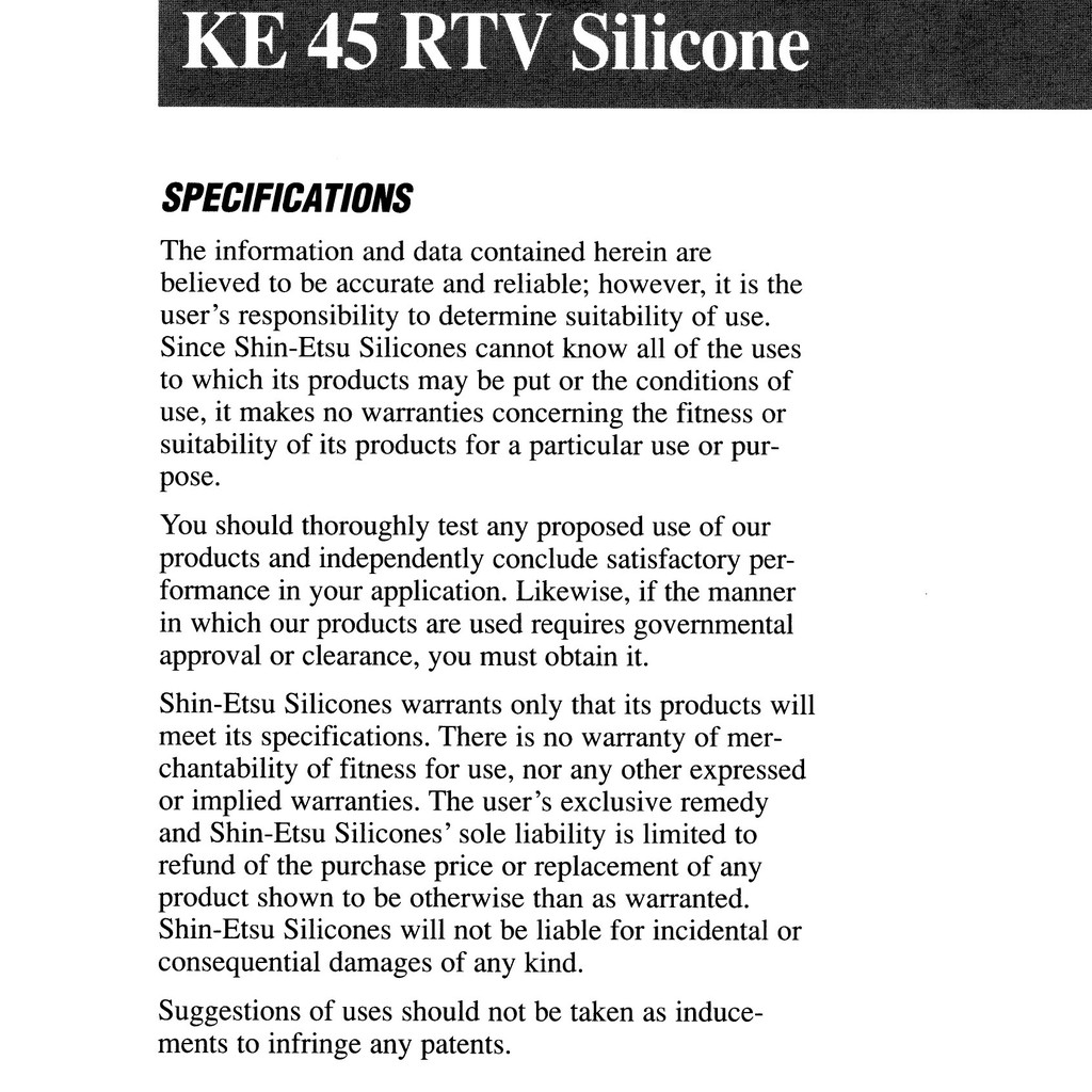Silicone Monocomponente Shin-Etsu Silicone Shin-Etsu KE45B-100 Nero ...