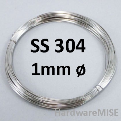 SS 304 Stainless Steel Wire Single Strand SS304 Tie Wire Soft 1mm ...