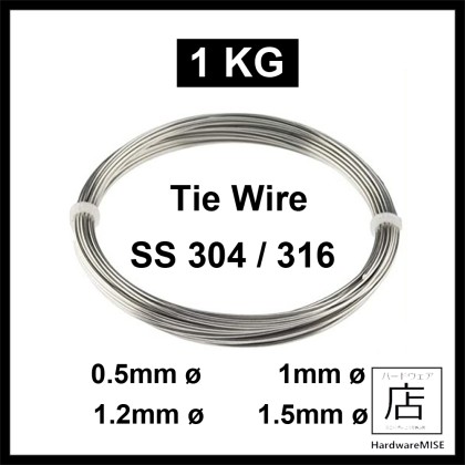 SS 316 304 Stainless Steel Wire Single Strand SS316 SS304 Tie Wire Soft ...