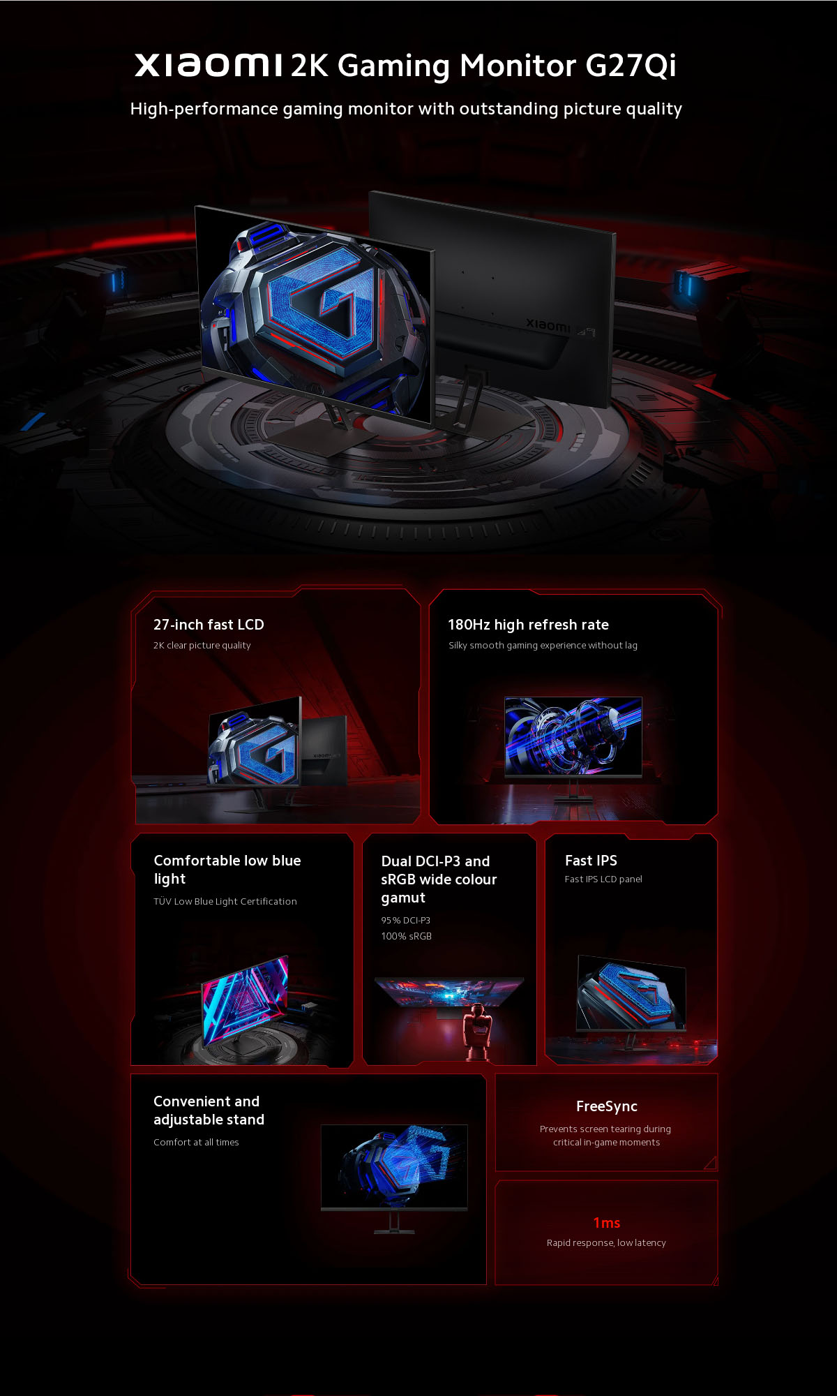 Xiaomi 2K Gaming Monitor G27Qi | Itronic Mobile Trading Sdn Bhd