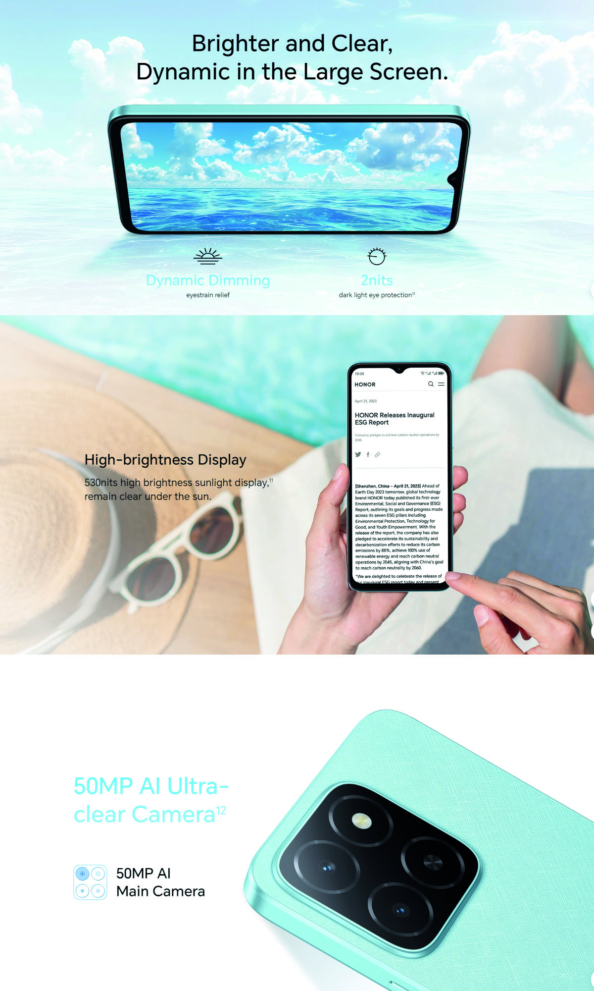 Honor X5b Plus Smartphone | MediaTek Helio G36 | 6.56" TFT LCD Display ...