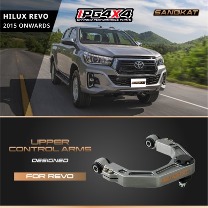 SANDKAT Toyota Hilux Revo Upper Control Arms Adjustable Aluminum Alloy ...