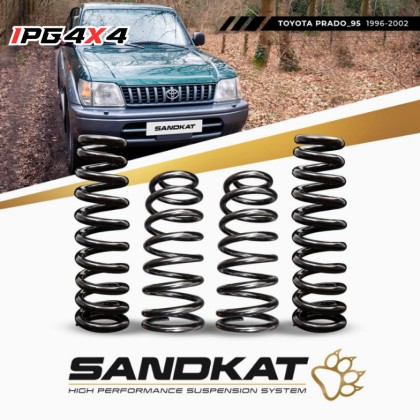 SANDKAT Toyota Prado 95 Series Coil Spring 1 Set Front and Rear ...