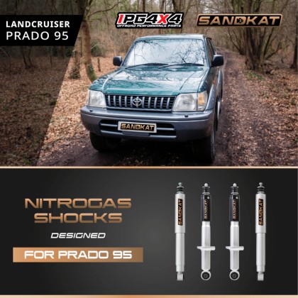 SANDKAT Toyota Landcruiser Prado 95 Nitrogas Shock Absorber Front Rear ...