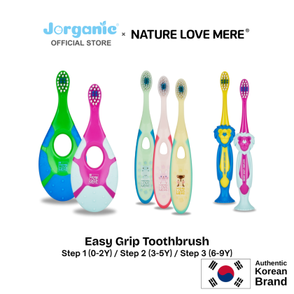 (7pcs per box) NATURE LOVE MERE Easy Grip Toothbrush | Jorganic Mall ...