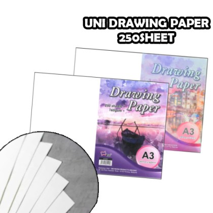 Uni Drawing Paper / Paper Sketching Drawing / Drawing Paper / 165gsm ...