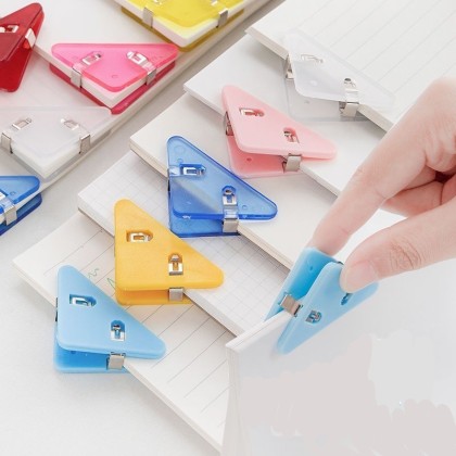 Triangle Clips Test Paper Clip Corner Clip Cute Memo Clip Holder / Edge ...