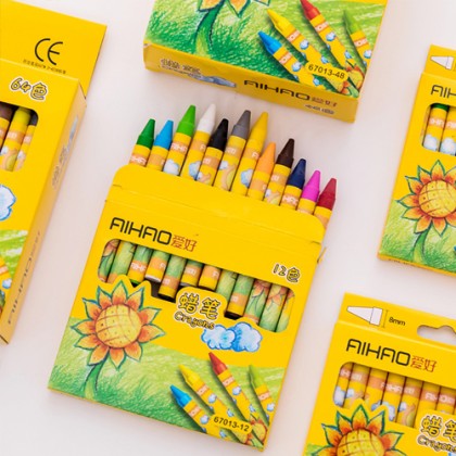 AiHao Sunflower Crayon Set – 8/12/24 Colors | Creative Art Supplies for ...