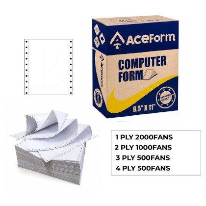 AceForm NCR Computer Form Paper – 1 Ply (2000F) / 2 Ply (1000F) / 3 Ply ...