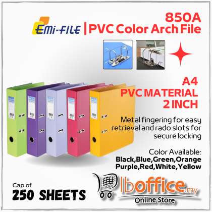Emi File 850A PVC Colour Arch File - A4 2-Inch | lboffice online store ...