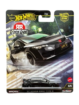 Hot Wheels 2025 Car Culture Ronin II '07 Honda Civic Type R Black #0 ...