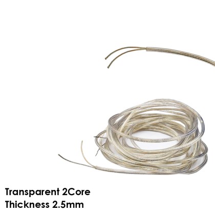 2 Core Transparent String Wire For LED Light | LIGHTROOM GALLERY SDN BHD