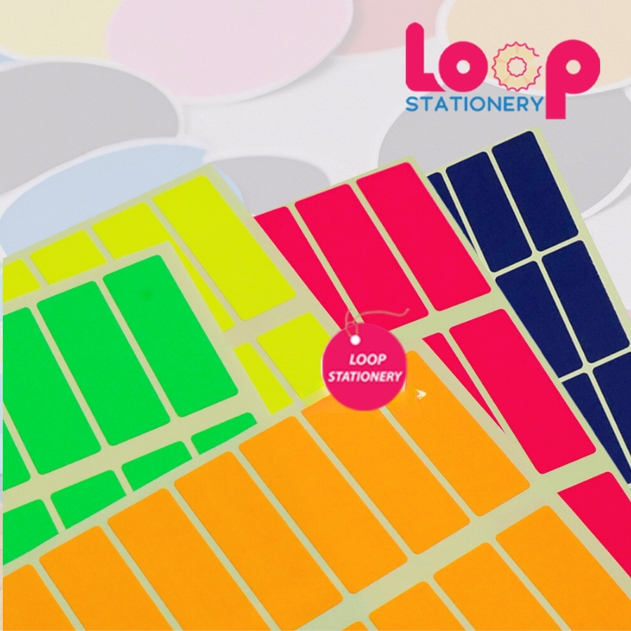 Sticker Label Rectangular Shape Colour Yellow