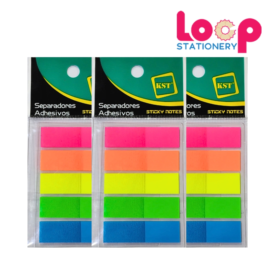 DHA Sticky Notes Flag Neon 5 Colour