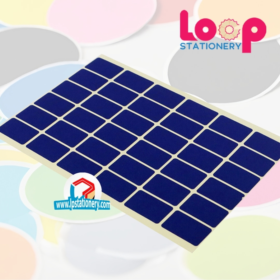 Sticker Label Rectangular Shape Colour Yellow