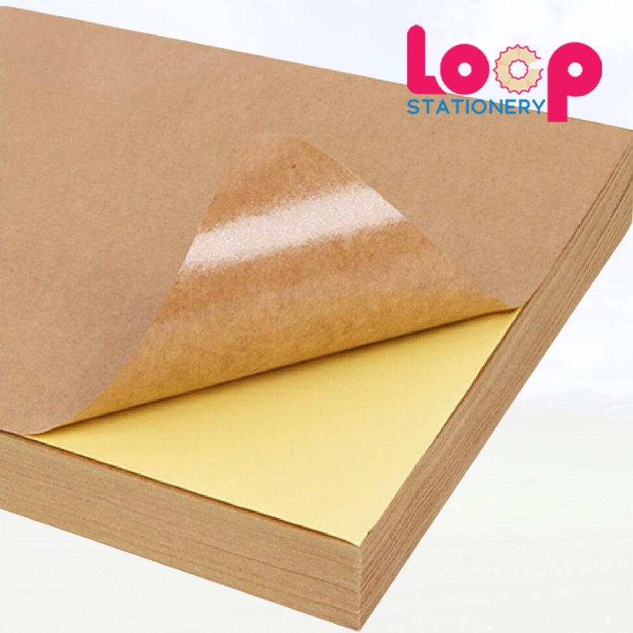 A4 Craft Sticker Paper 100 Sheet Per Pack