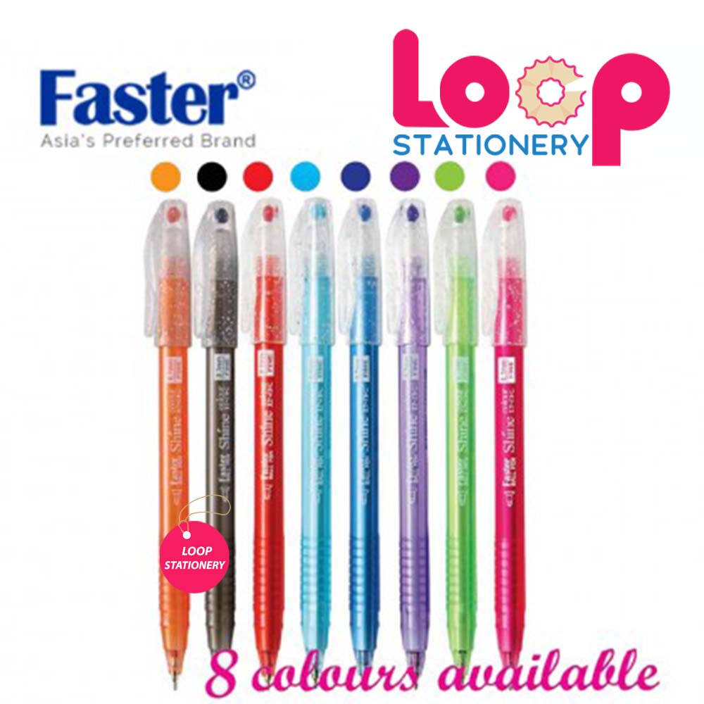 Faster Ball Pen Shine Colour Ink 0.7mm CX 1076