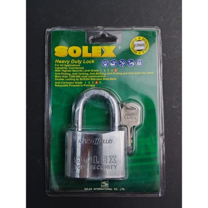 Solex heavy duty lock in various sizes brass and chrome for industrial ...