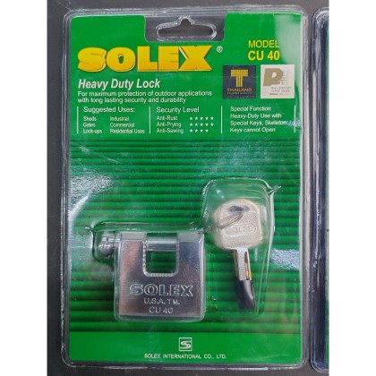 Solex heavy duty locks lock in various sizes brass chrome for ...