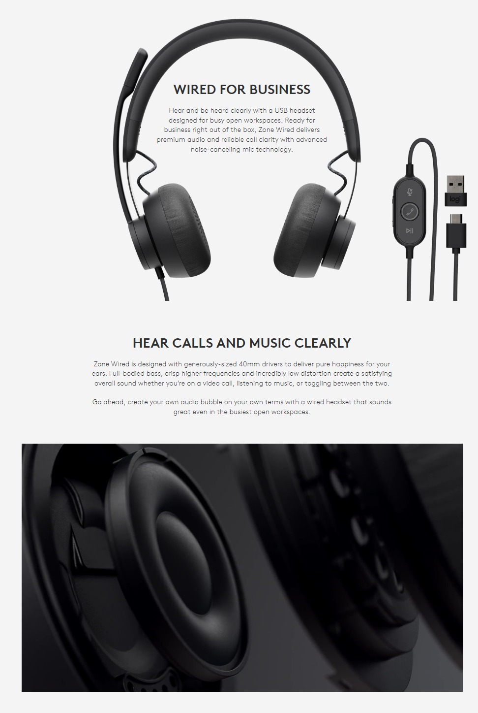 LOGITECH ZONED WIRED UC HEADSET | Corporate Employee Purchase Program