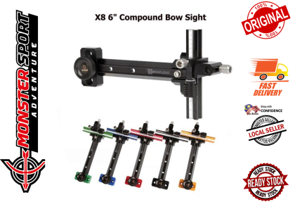 Sanlida Archery X8 Compound Bow Sight 6" CNC Machined Aluminum ...