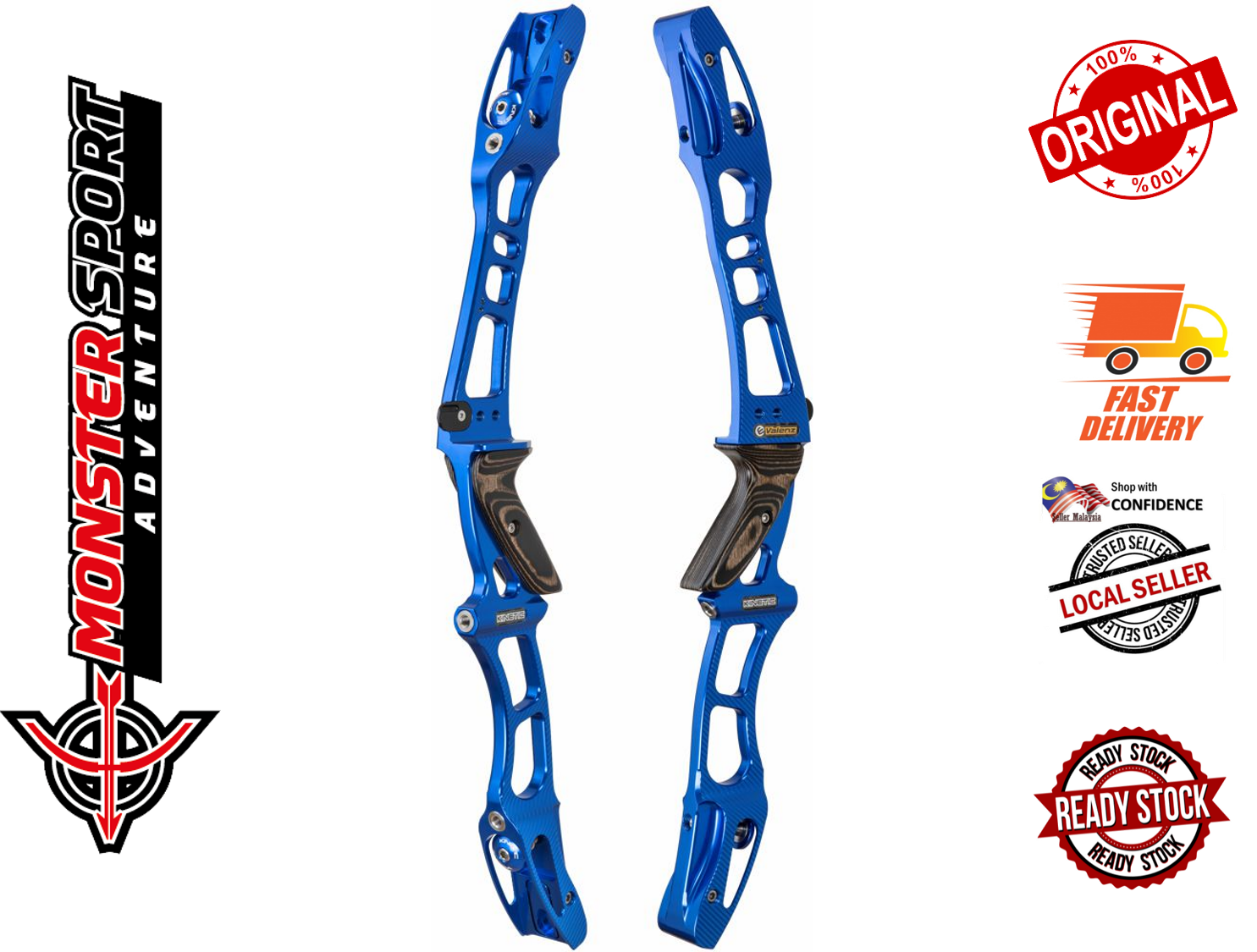 Kinetic Archery Valenz Barebow Forged Riser Tournament | Monster ...
