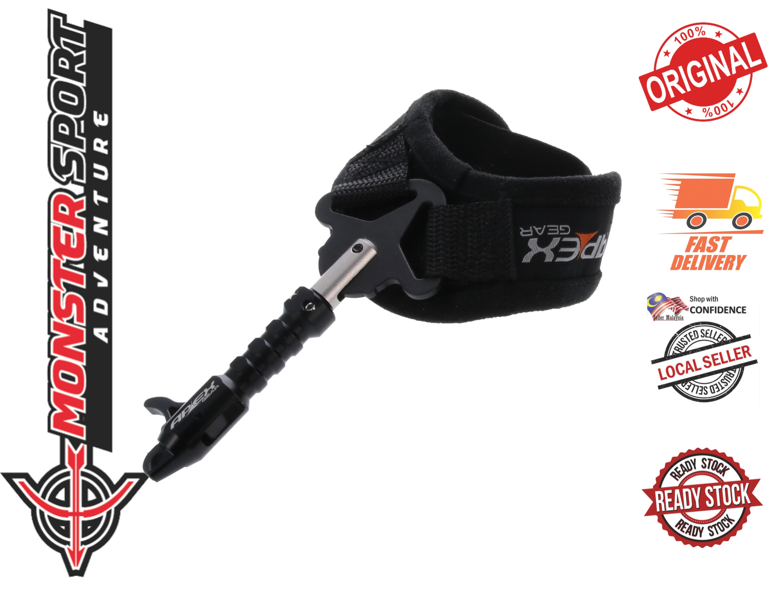 Apex Gear Archery Verdict Single Jaw BOA Strap Release Aid | Monster ...