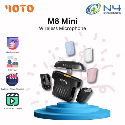 M8 Mini Wireless Microphone, Ultra-Light Intelligent Noise Cancelling ...