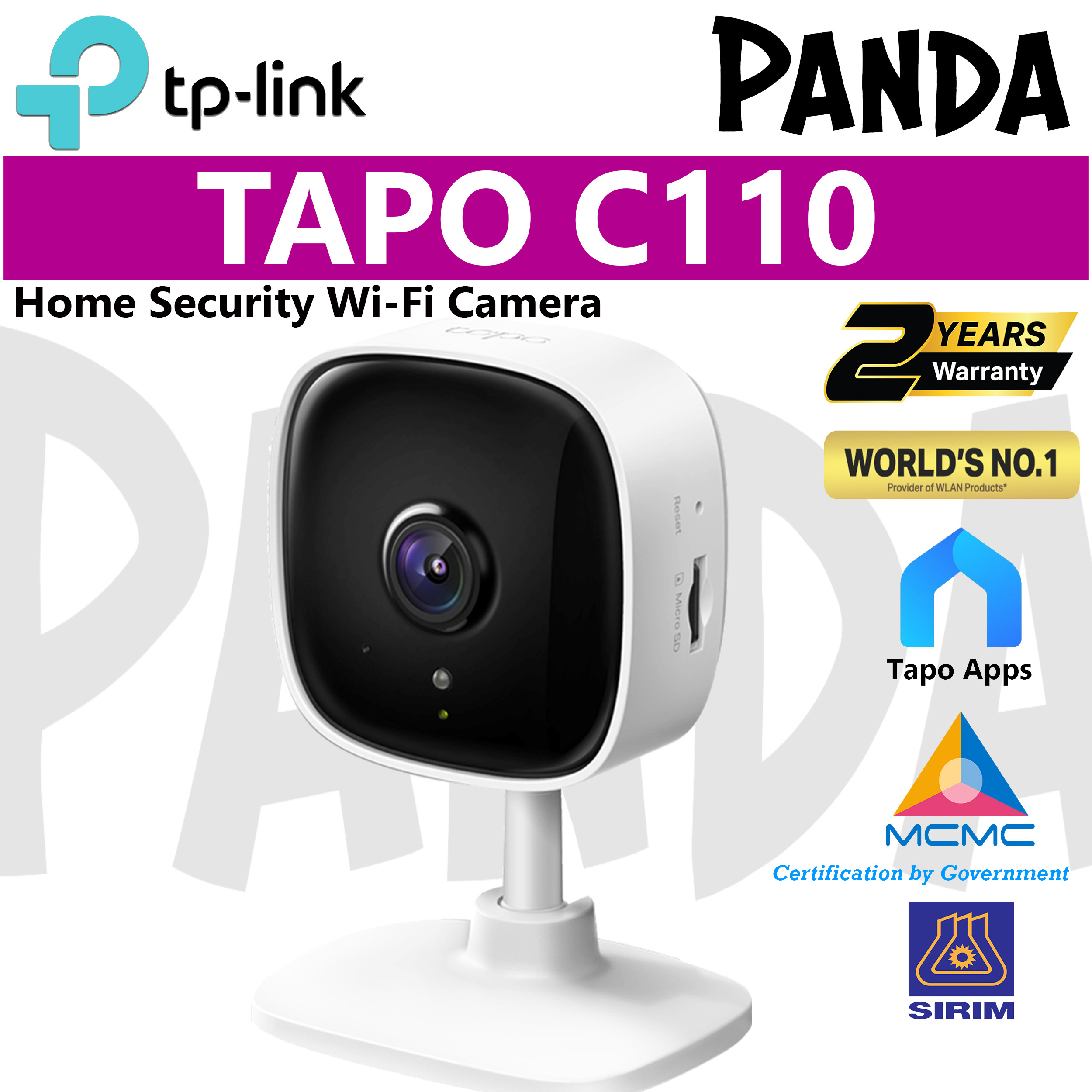 [SIRIM] TP-Link Tapo C510W, 3MP, 2K, Outdoor Pan/Tilt Security Wi-Fi Camera Camera Only | PGMall