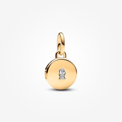 Pandora 14K Gold Plated Openable & Engravable Love Locket Dangle Charm ...