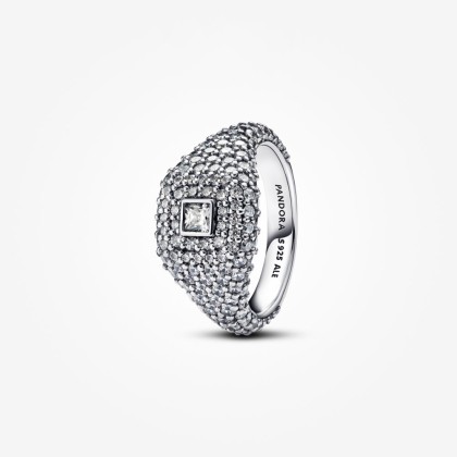 Pandora Pavé Square Cocktail Ring | Pandora Malaysia