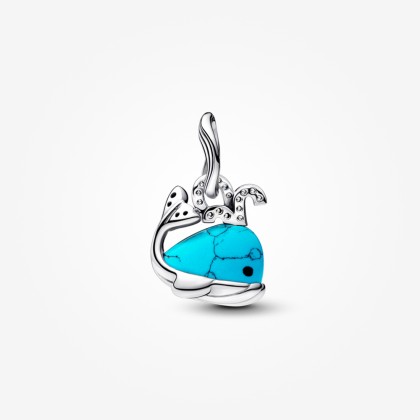 Pandora Turquoise-colored Whale Dangle Charm | Pandora Malaysia