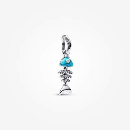 Pandora Turquoise-colored Fishbone Dangle Charm | Pandora Malaysia