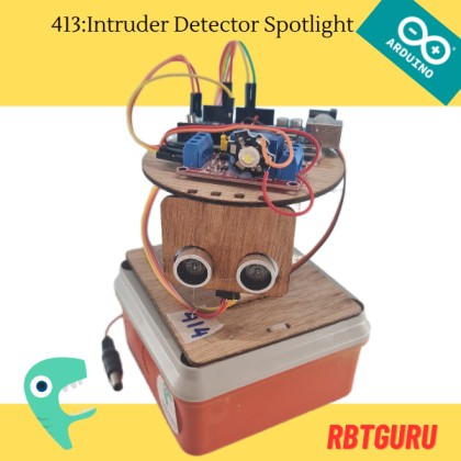 Intruder detector spotlight for Educational stem project || Projek RBT ...