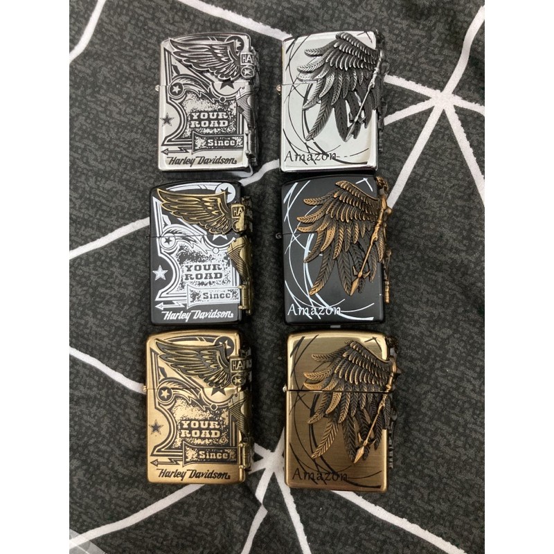 Windfire Oil Lighter Set / oil lighter / cigar Lighter with wings printed