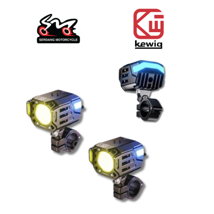 KEWIG Waterproof Spotlight Motorcycle K12-Black | Serdang Motorcycle