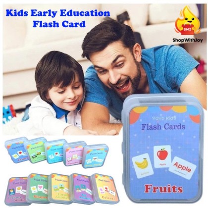 Flash Card Kad Animal Shape Colour Body Number Alphabet Fruit Weather ...