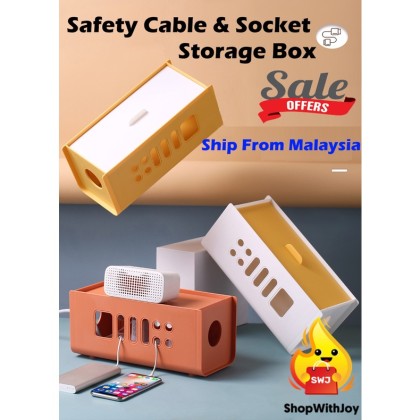 Safety Socket Storage Box Cable Storage Box Wire Management Cable ...