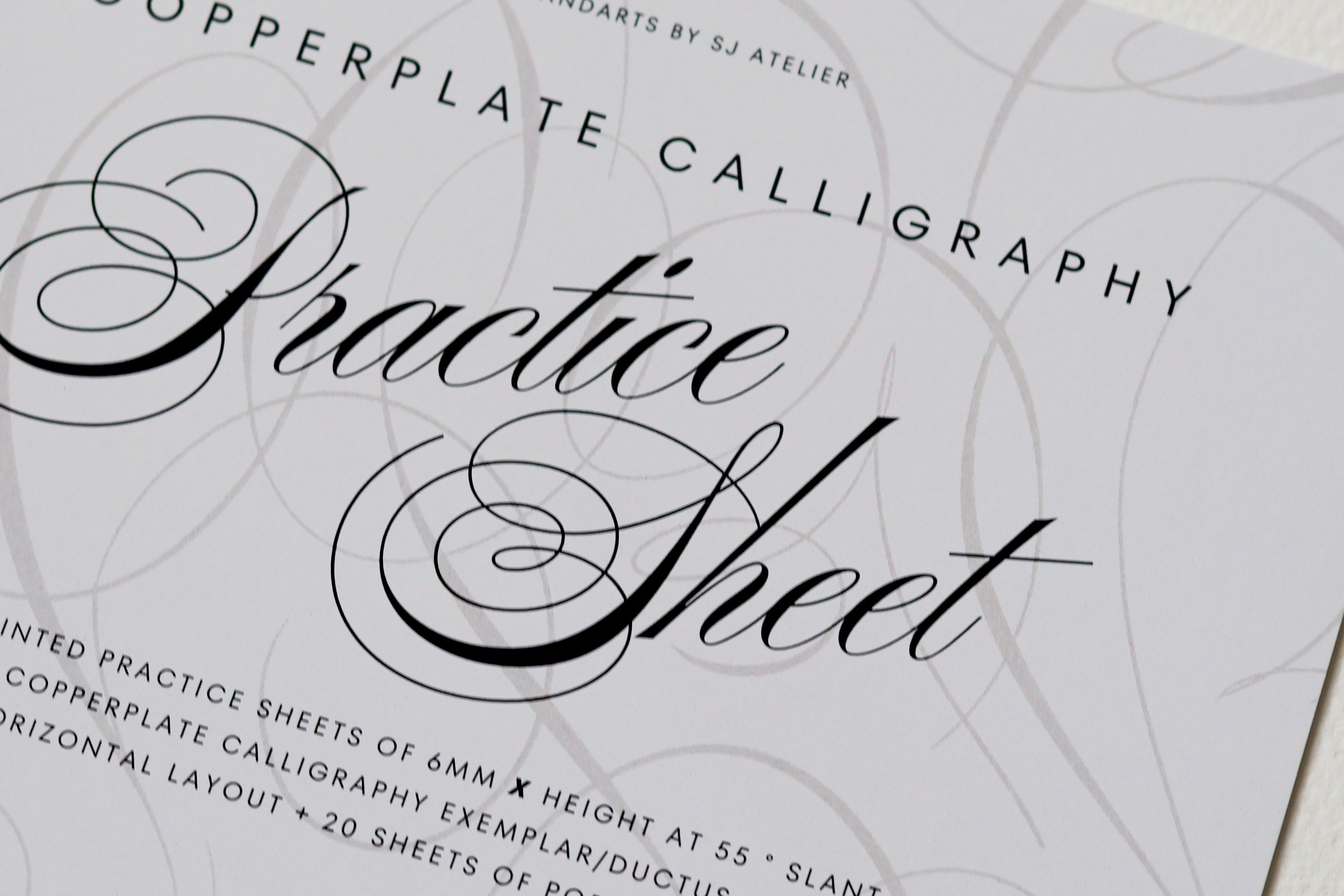 Copperplate Calligraphy Practice Sheets Copperplate Practice Sheet 3