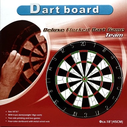 Papan Dart Baili 2 sided Dartboard (FOC 2 sets Darts) 18" X 1" | Sukan ...