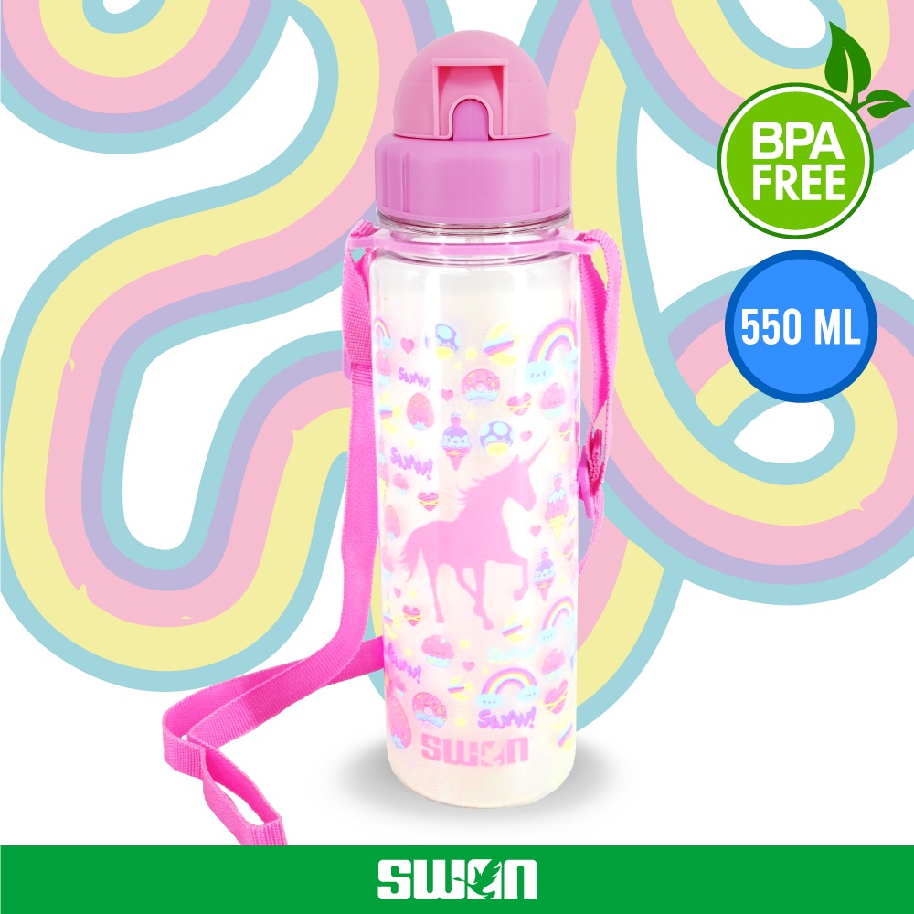 SWAN UNICORN WATER BOTTLE 550ML