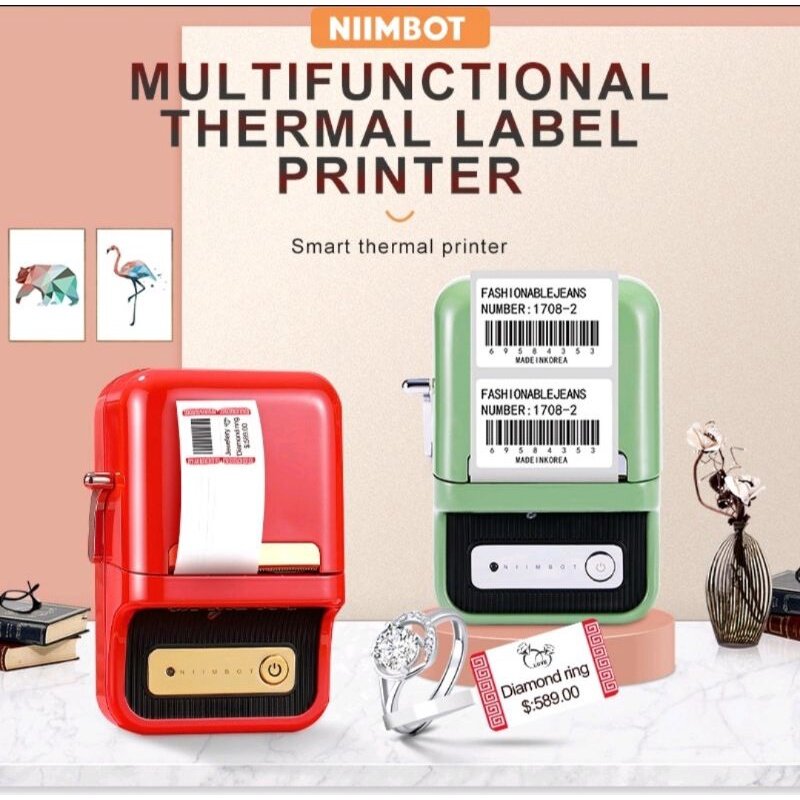 Niimbot Label Printing B21 Free 1 Roll Label Paper